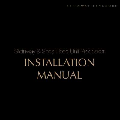 Download Head Unit Processor installation manual - Steinway Lyngdorf